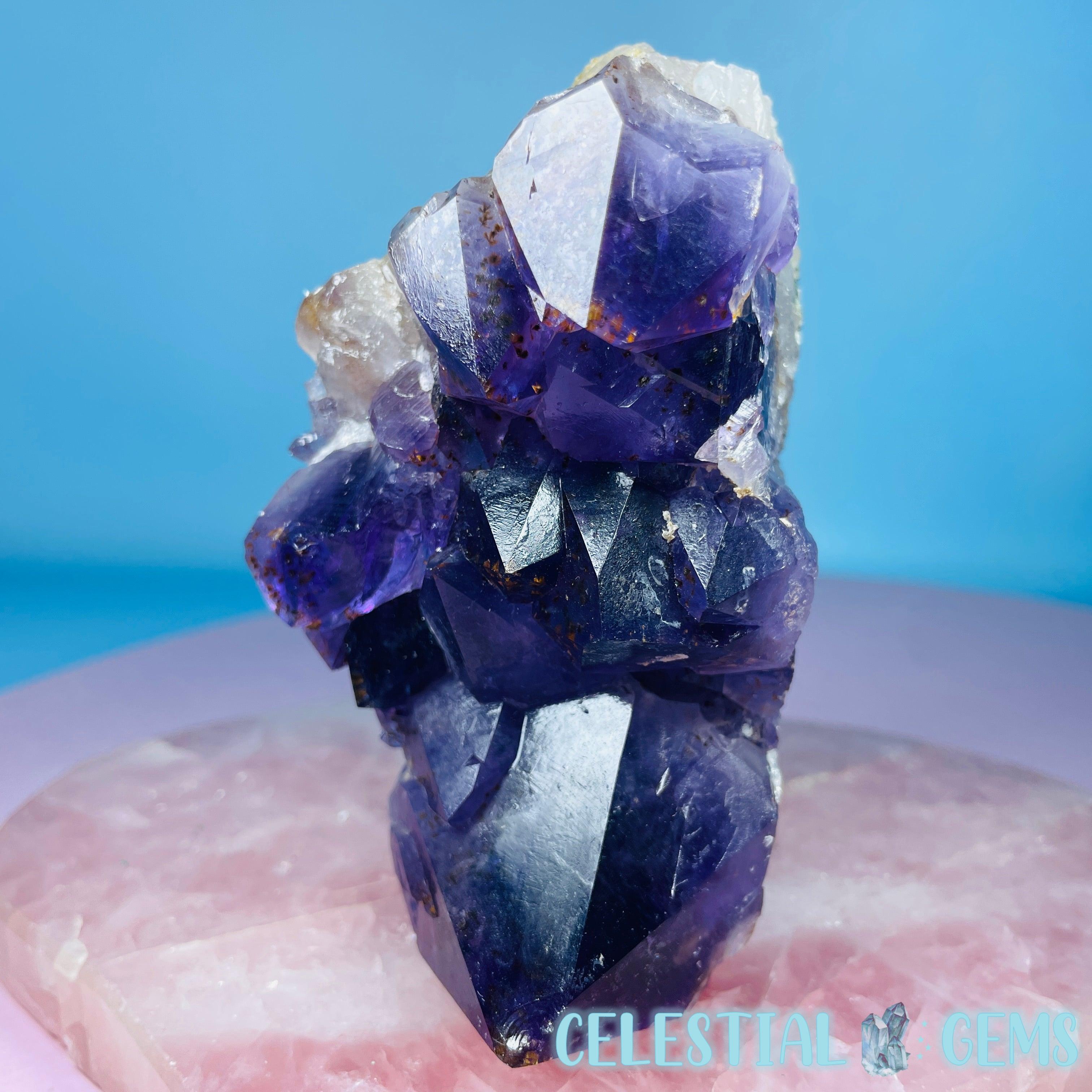 Dark Amethyst Medium Cluster Freeform – Celestial Gems NZ