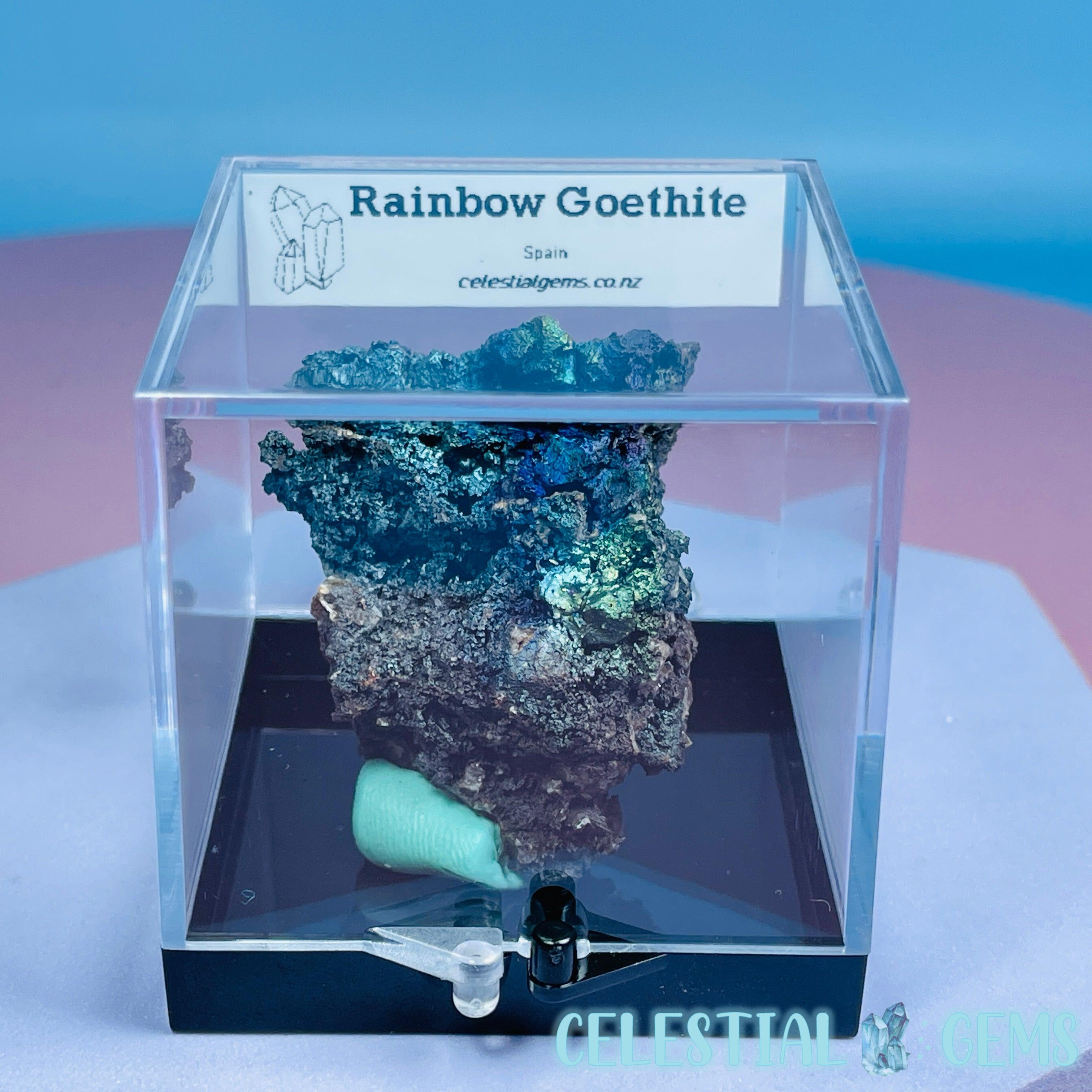 Rainbow Goethite Small Specimen in Box – Celestial Gems NZ