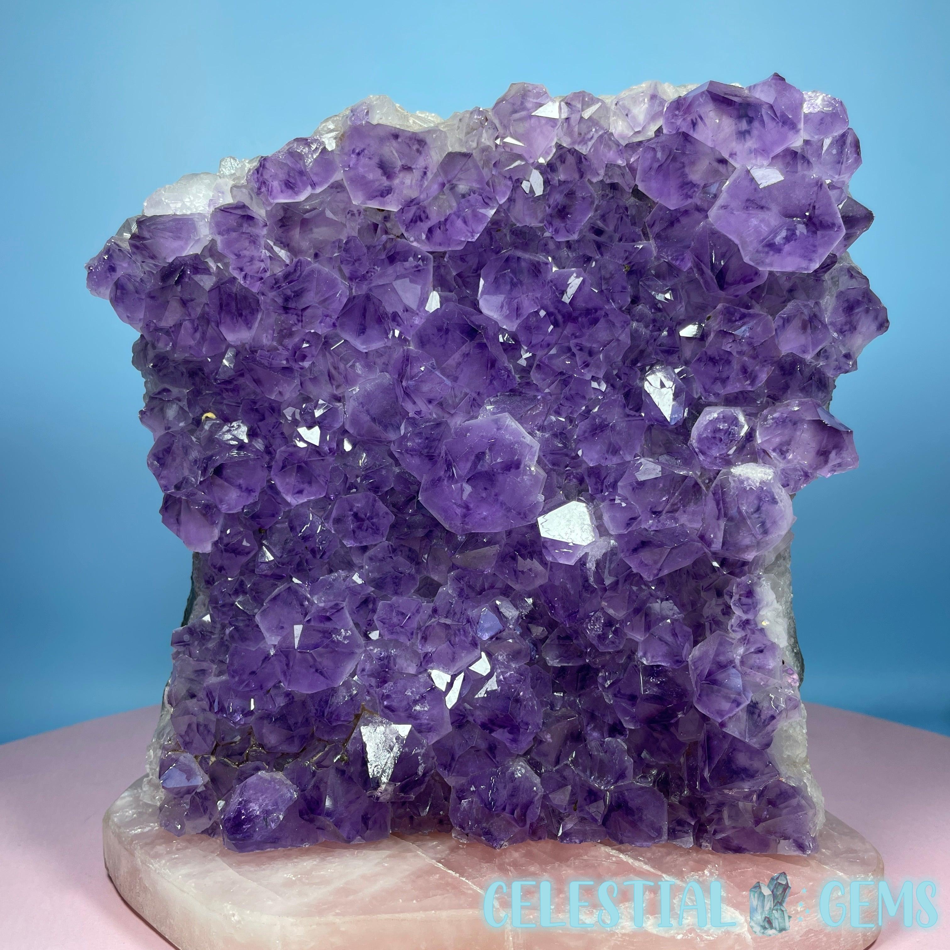Dark Amethyst Large Standing Cluster Freeform – Celestial Gems NZ