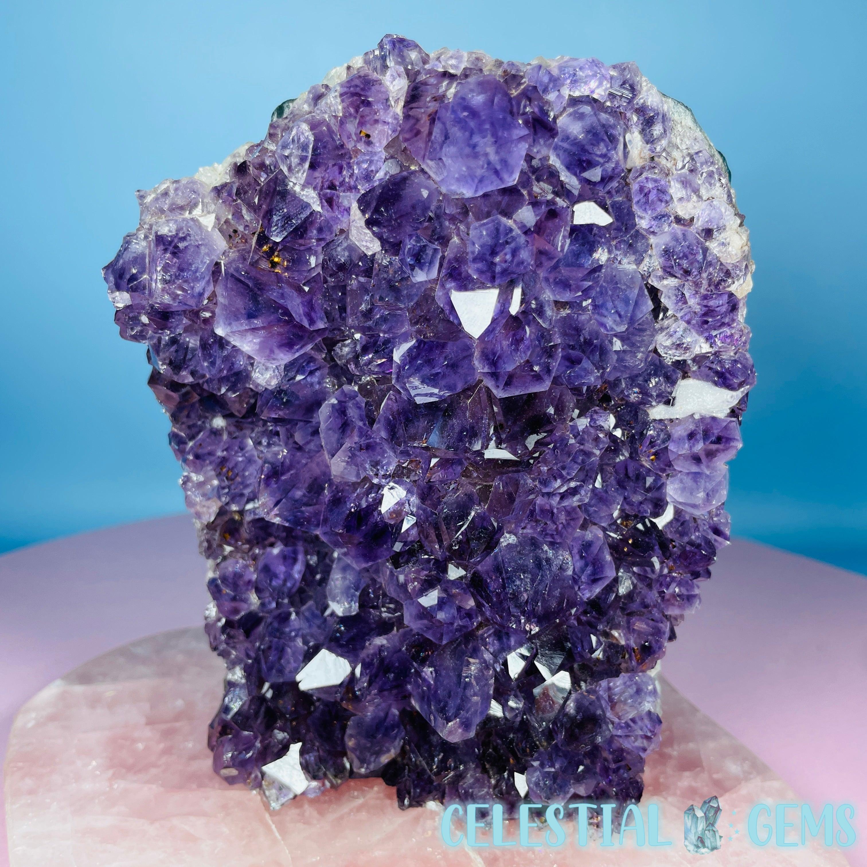 Dark Amethyst Medium Standing Cluster Freeform – Celestial Gems NZ