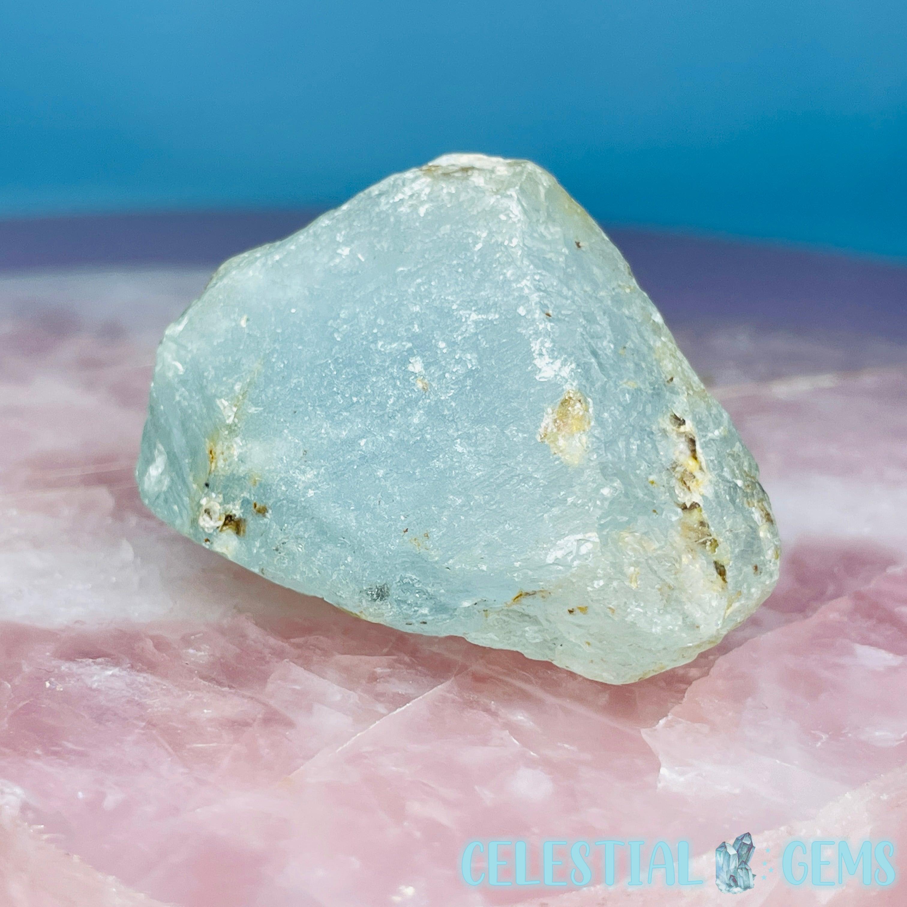 Sky Blue Topaz Natural Raw Crystal Specimen – Celestial Gems NZ