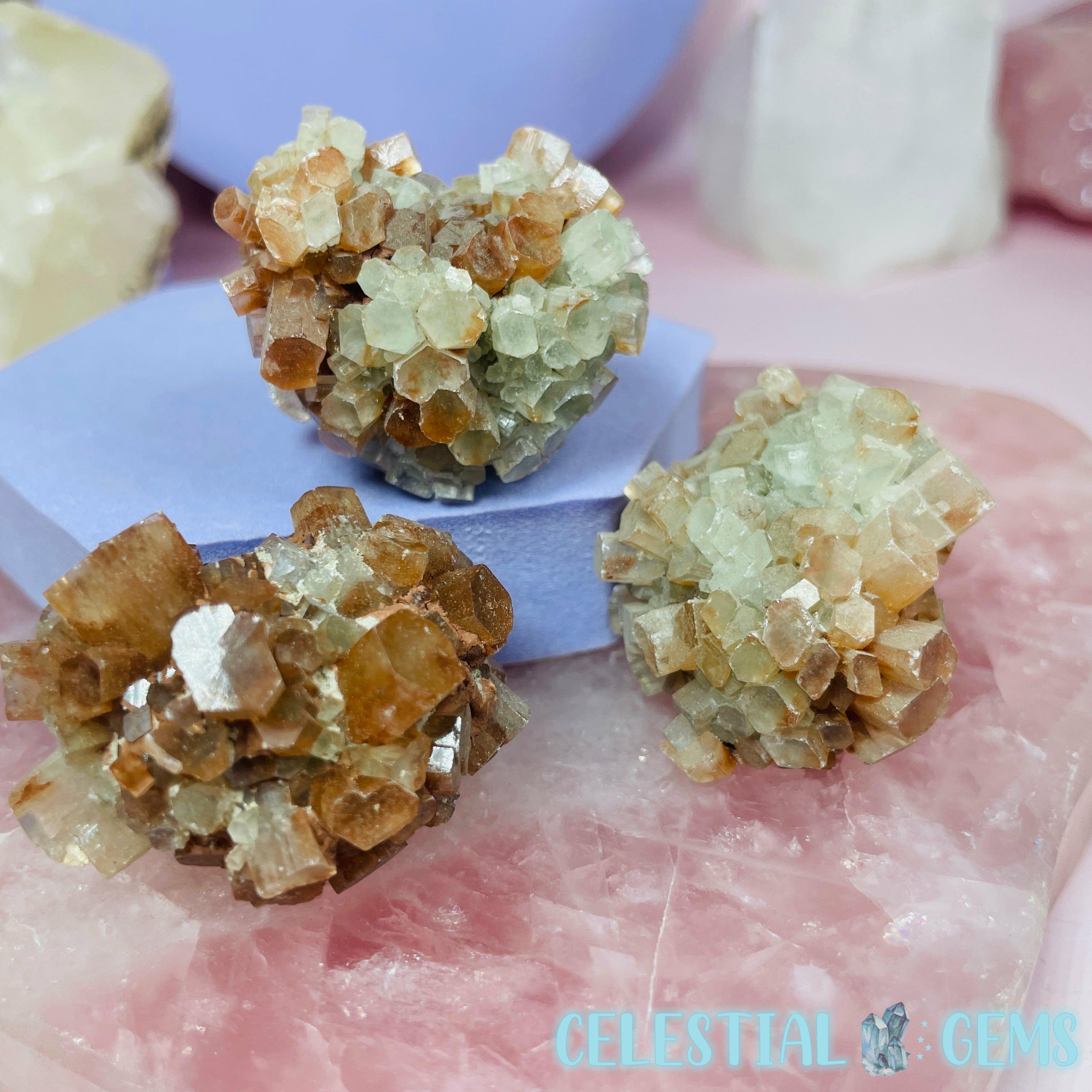 Red Star 'Sputnik' Aragonite Small Cluster – Celestial Gems NZ