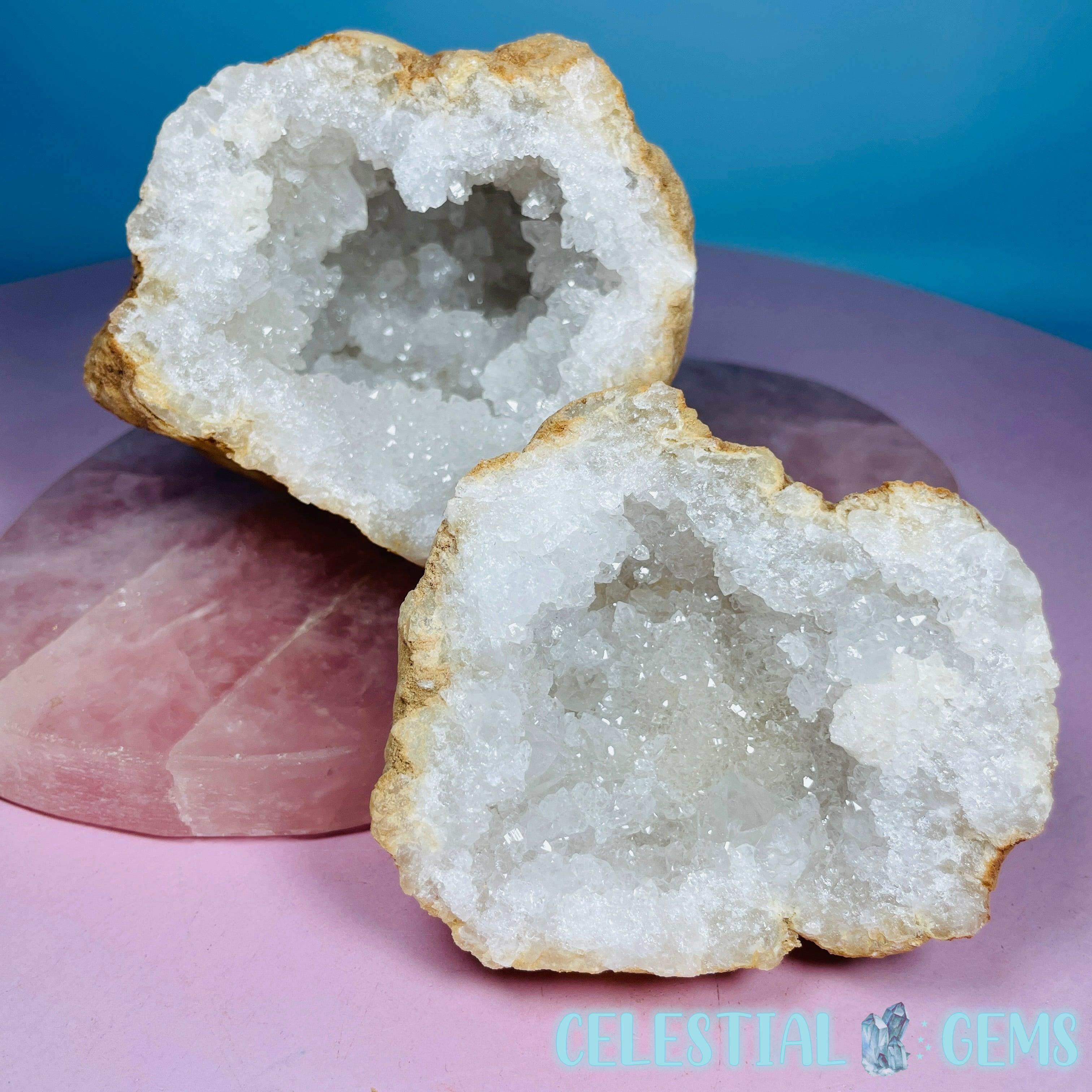 Cracked Quartz Raw Geode Large – Celestial Gems NZ