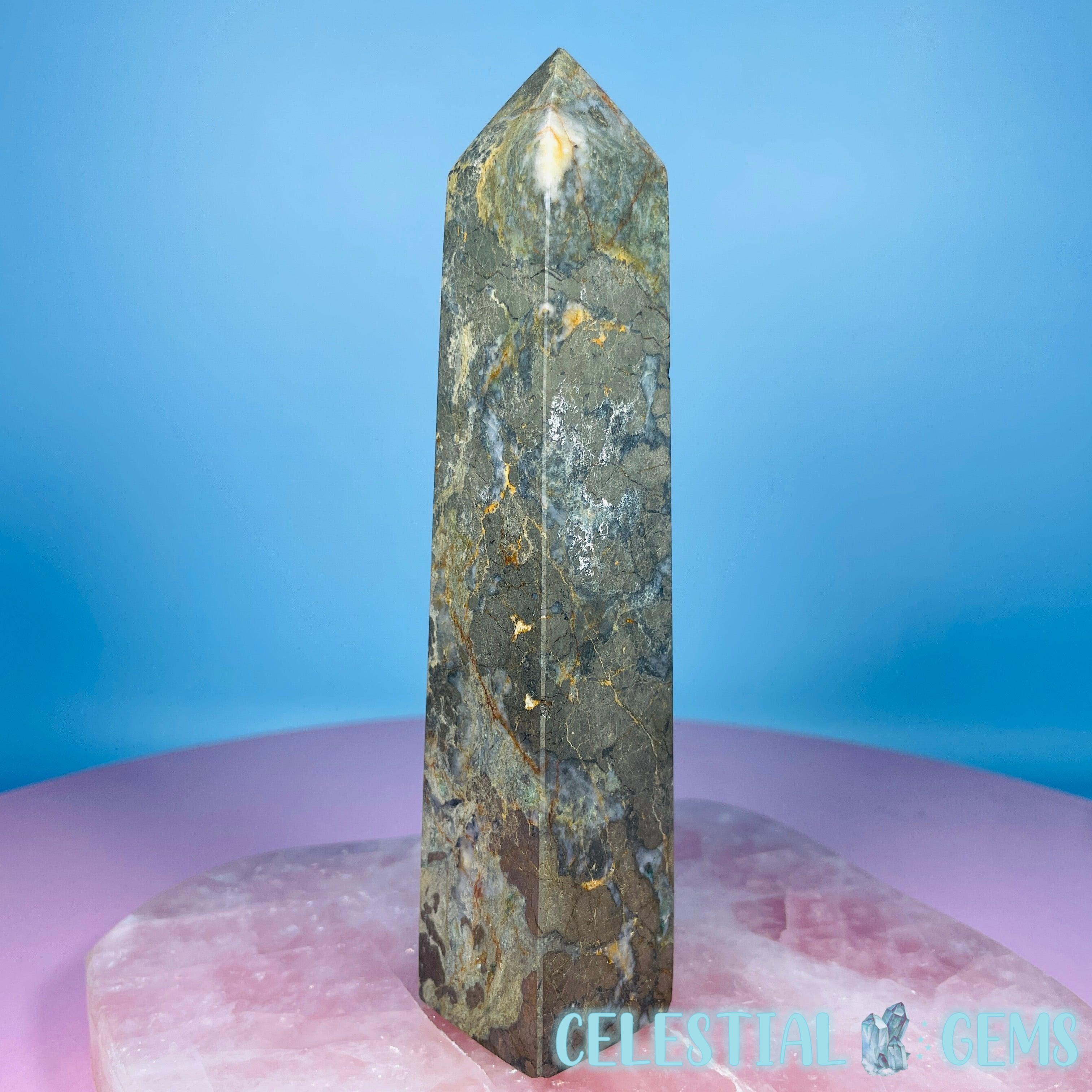 Pyrite Medium Obelisk Tower – Celestial Gems NZ